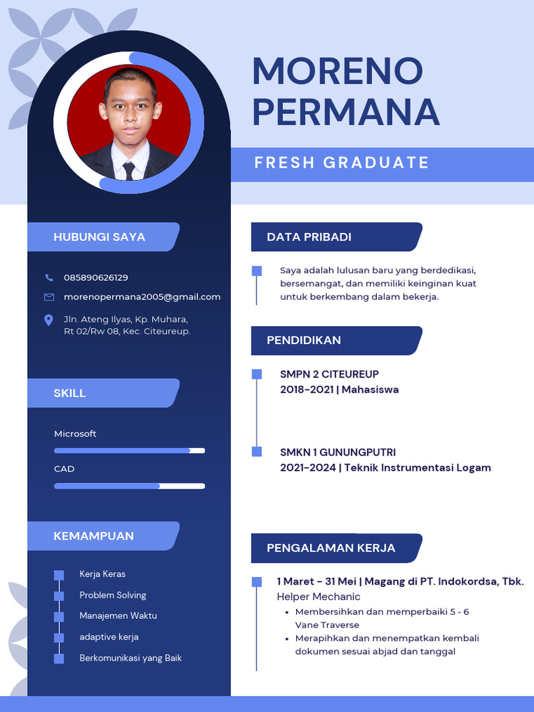 CV Moreno Permana | PDF