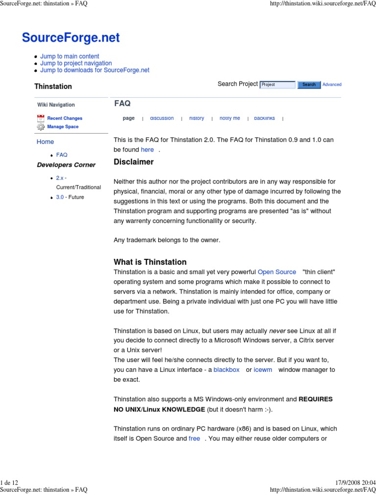 Thin Station FAQ | PDF | Booting | Operating System Technology