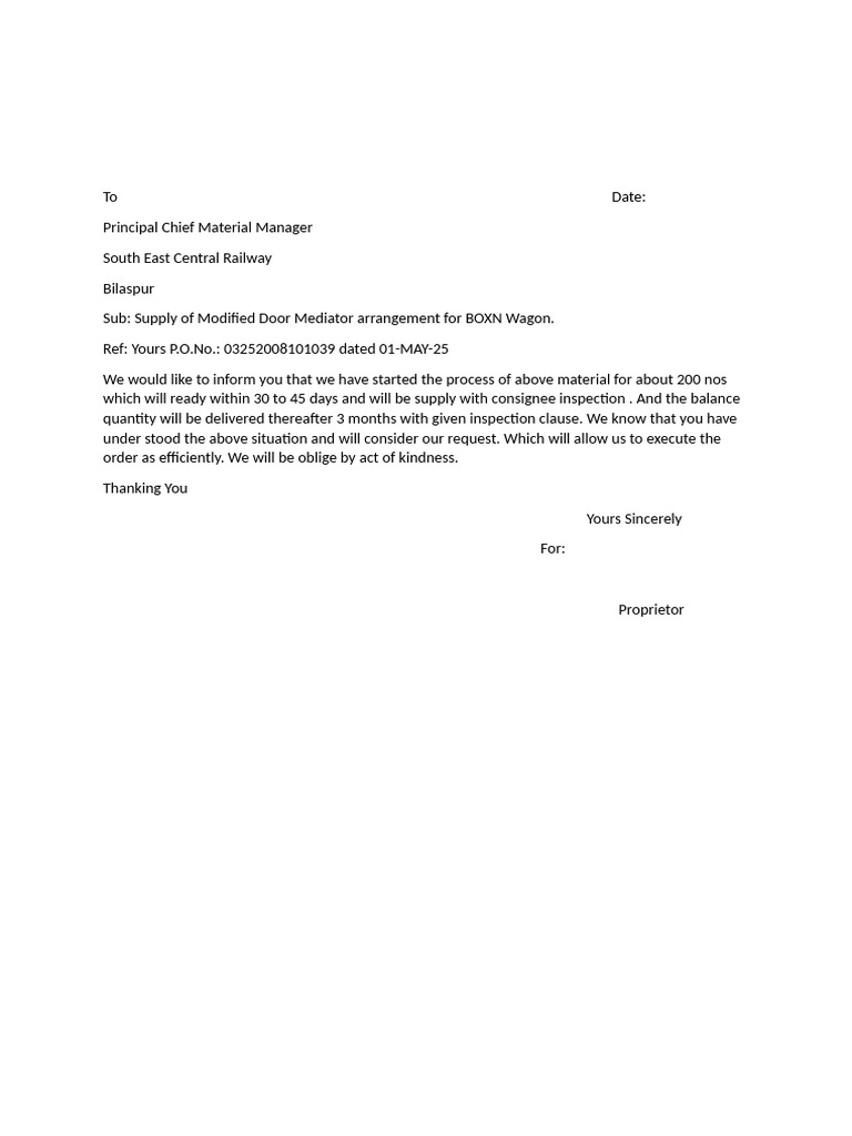 Letter For Submission SD | PDF