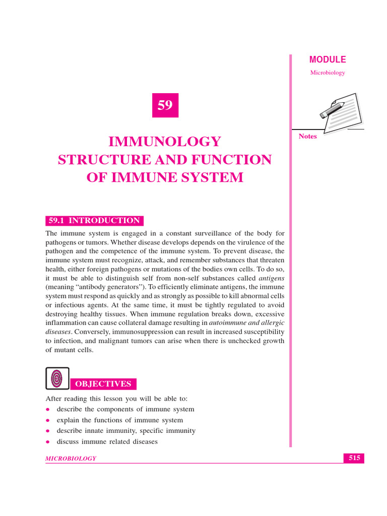 Lesson-59 | PDF | Immune System | T Cell