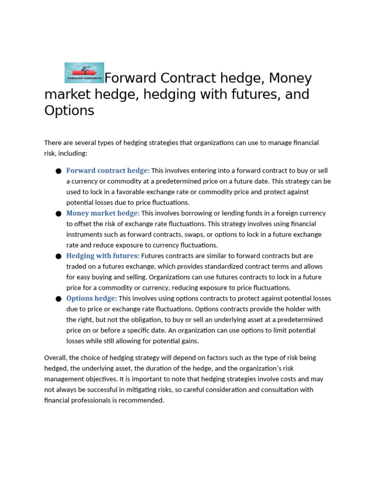 Forward Contract Hedge | PDF