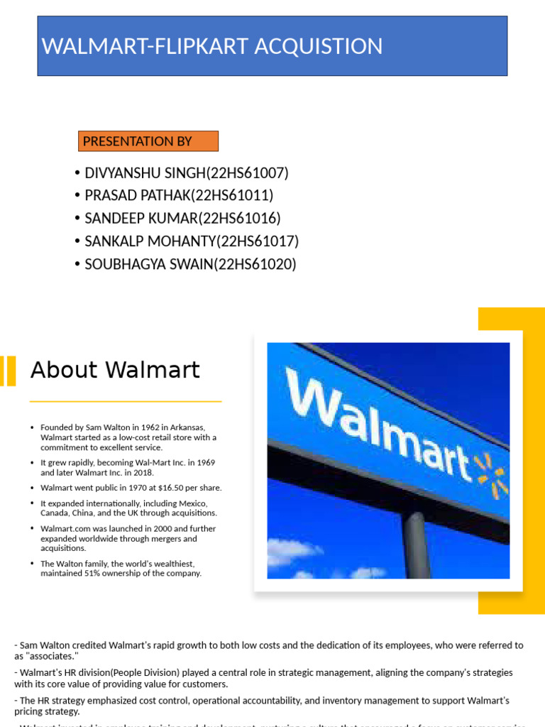 Walmart acquisition of Flipkart - Copy | PDF | Walmart | Startup Company