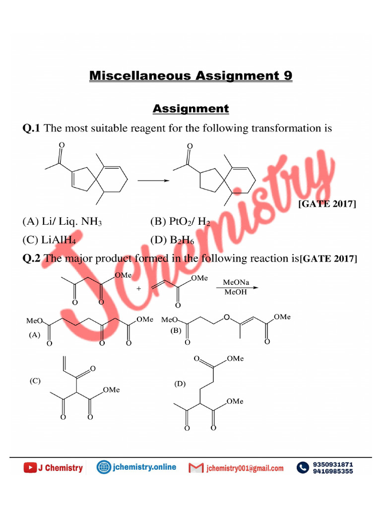 Miscellaneous Assignment 9-1 | PDF