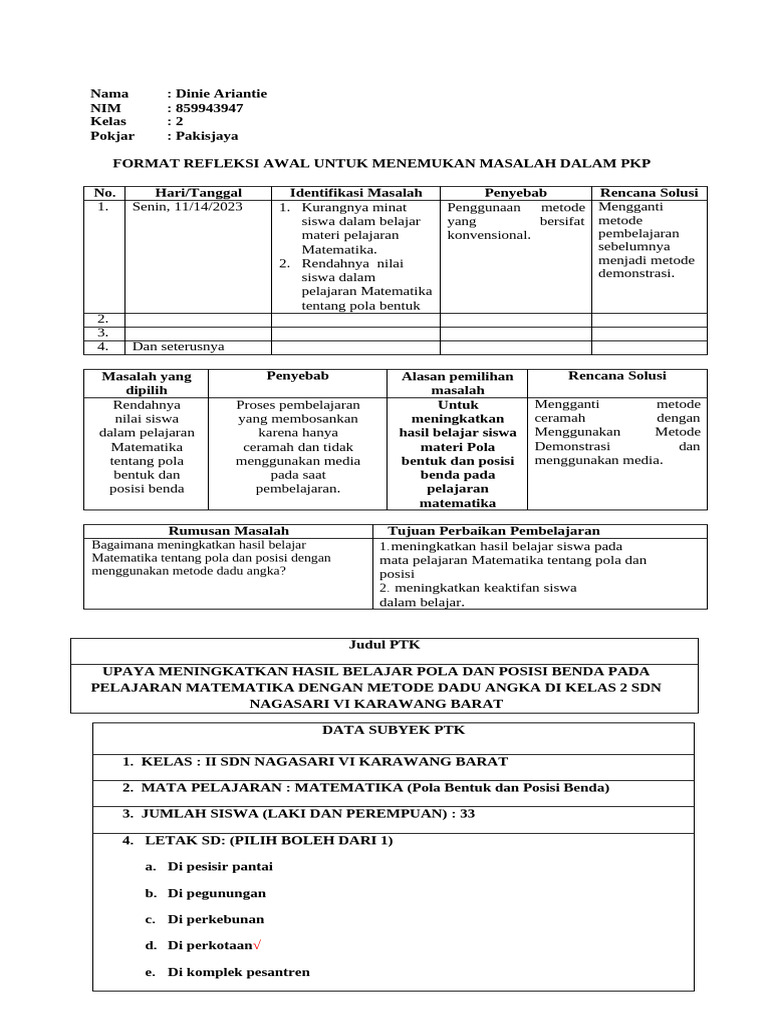 Tugas Praktek 1a PKP | PDF