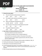 HCF and LCM Class 7th Mathematics Worksheet | PDF | Algebra | Discrete Mathematics