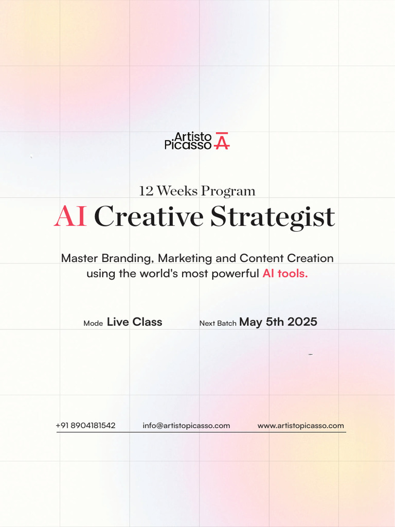 Master AI Creative Strategist Course | PDF | Adobe Photoshop | Logos