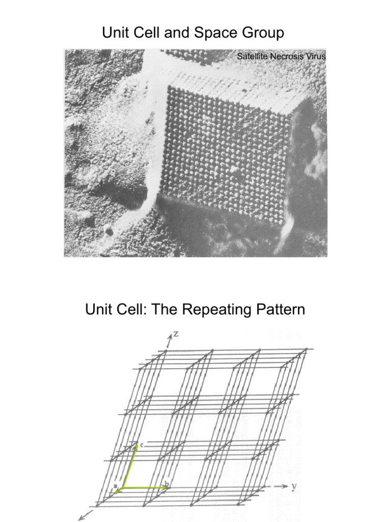 Unit Cell and Space Group Overview | PDF | Crystal Structure | Mineralogy