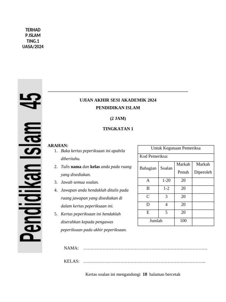 Cover UASA PAI 2024 | PDF