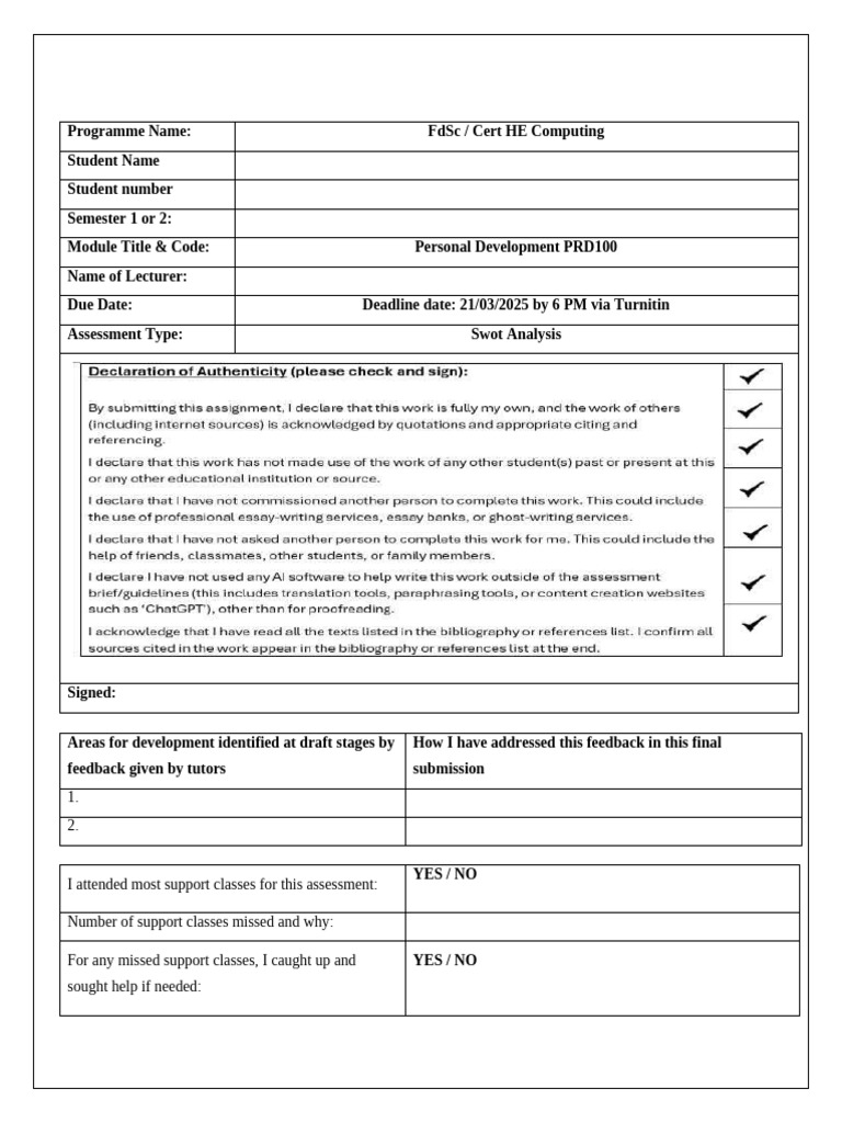 FWD - 25 - Magda 1031 Y - Personal Development | PDF | Swot Analysis ...