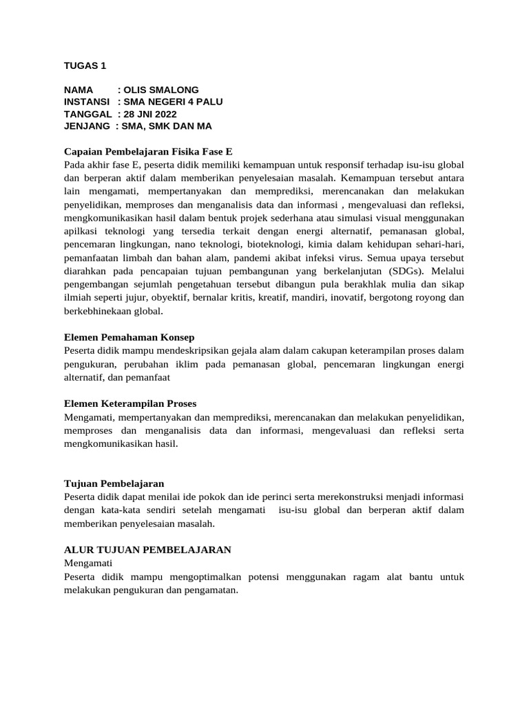 Salinan Dari Tugas 1 Dan 2 Olis Sumalong | PDF