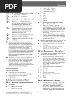 SB4. End of Unit Test Standard Mark Scheme. Part Step Answer Additional ...