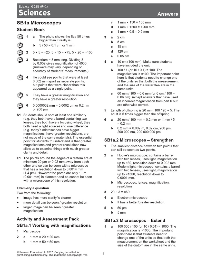 ANSWERS - Biology | PDF | Fertilisation | Cell (Biology)