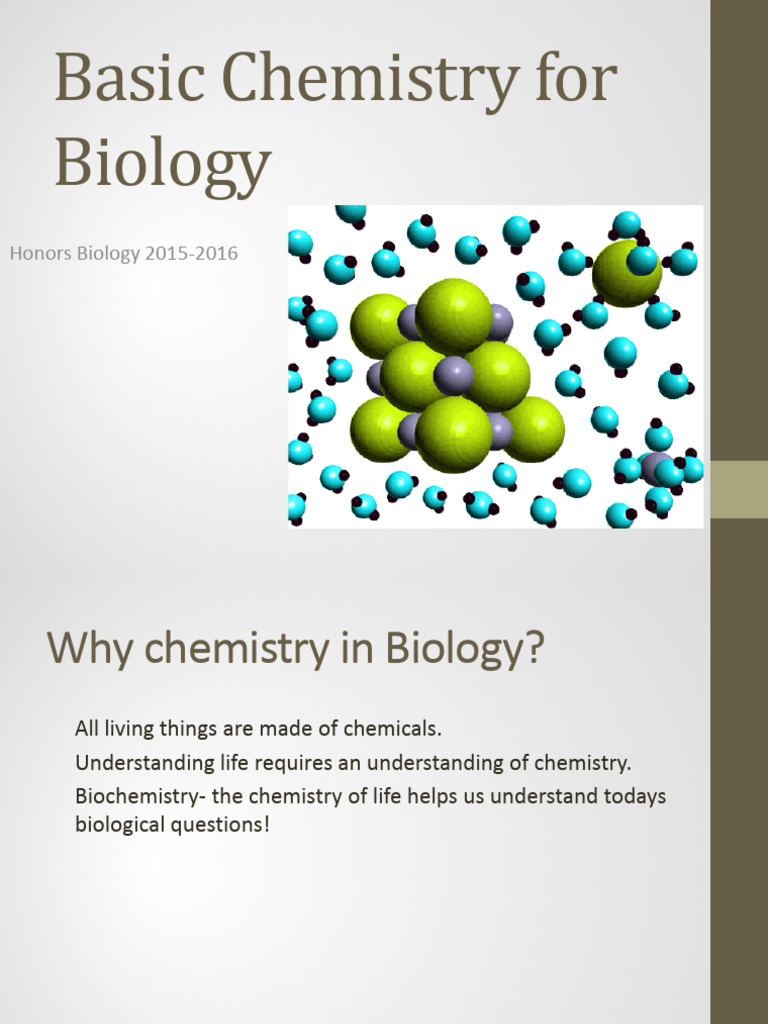 Foundations-Chemistry For Biology | PDF | Carbohydrates | Ph