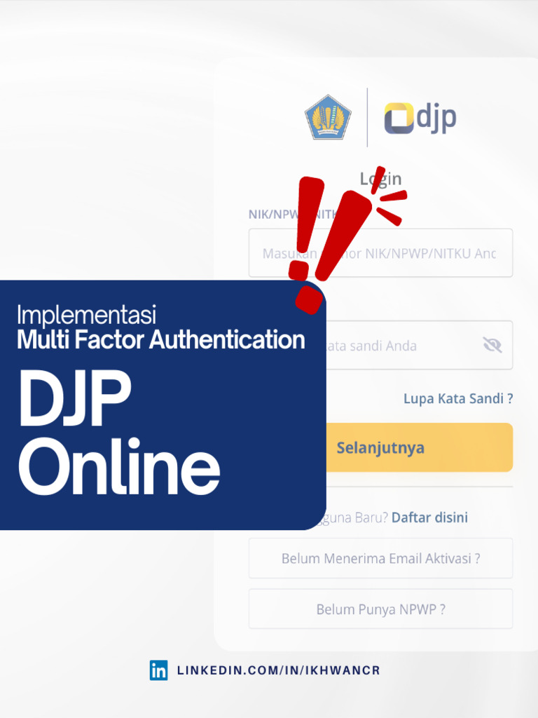 Implementasi MFA DJP Online | PDF