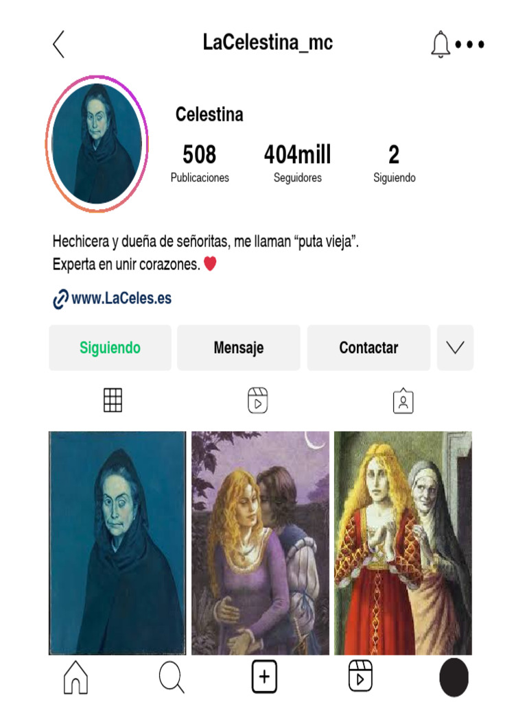 Twitter Celestina. Alejandro García, Damián Prieto 3ºB | PDF