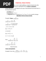 Partial Fractions Worksheet | PDF | Algebra | Mathematics