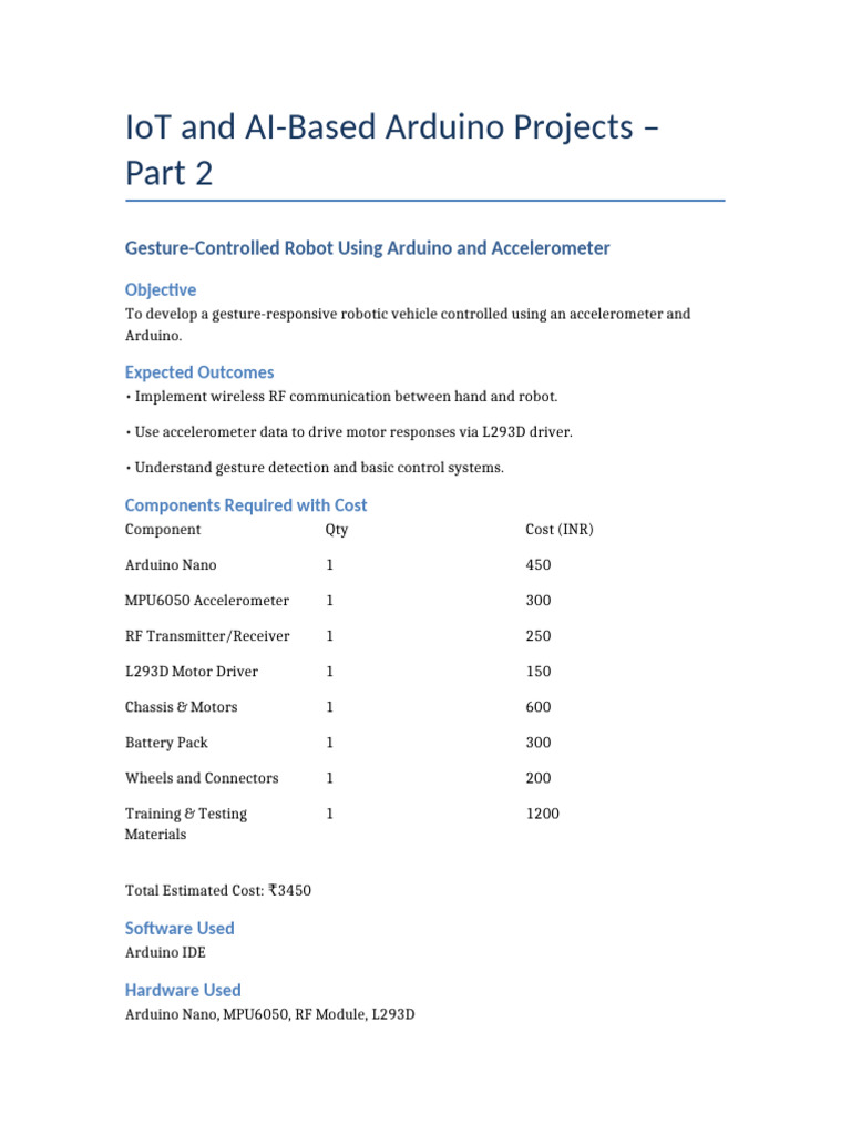 Arduino Projects Part2 Detailed | PDF | Arduino | Home Automation