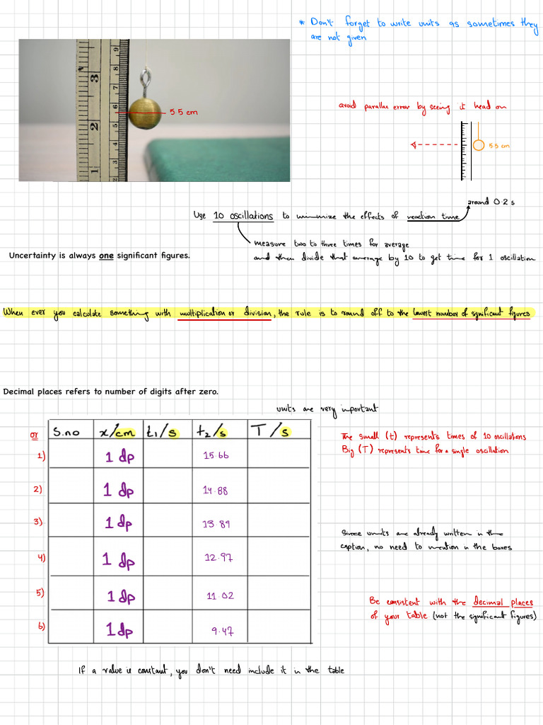 P3 Notes | PDF | Significant Figures | Multiplication