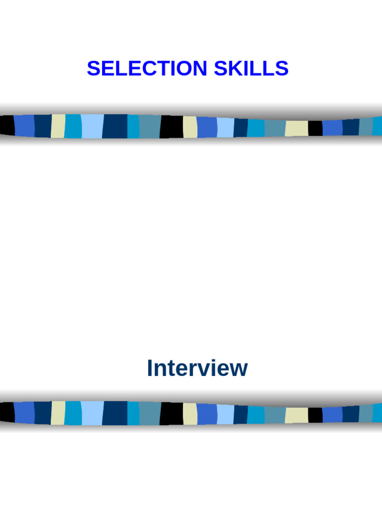 Interviewing Skills | PDF | Intelligence Quotient | Perception
