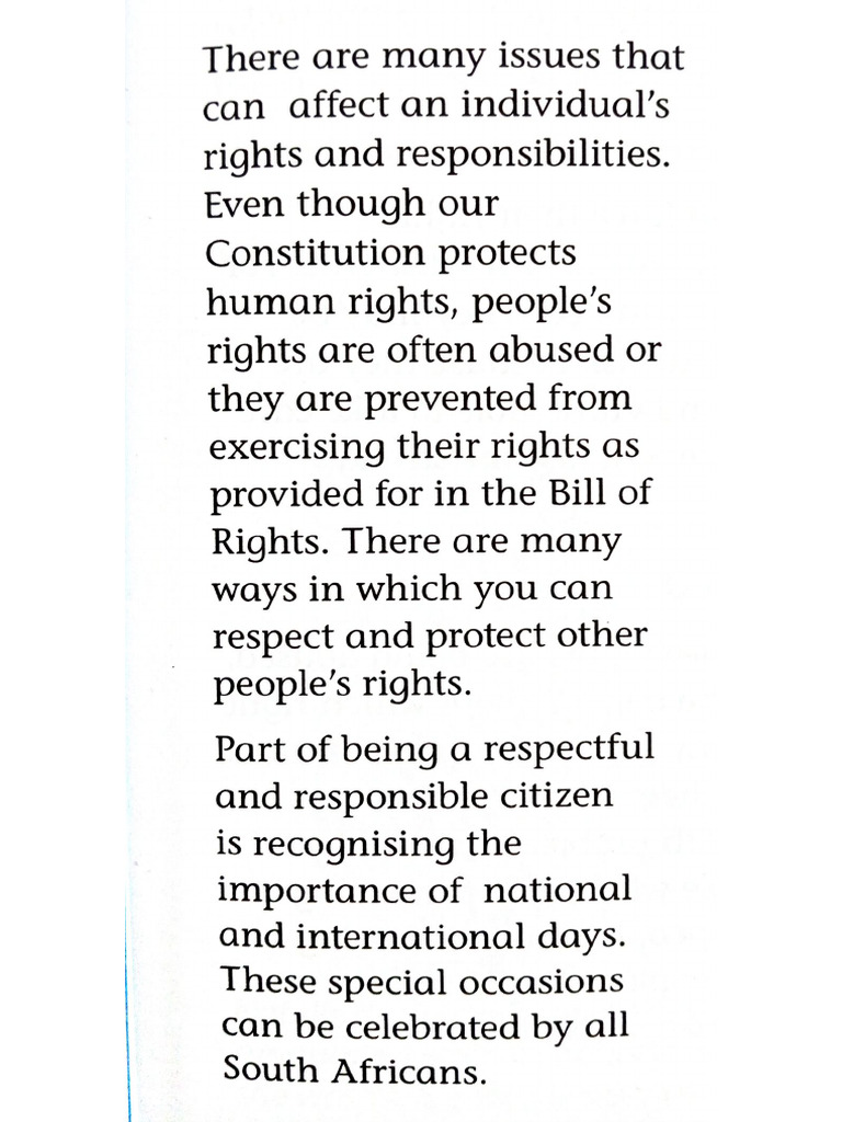 Citizens Rights and Responsibilities Worksheet | PDF
