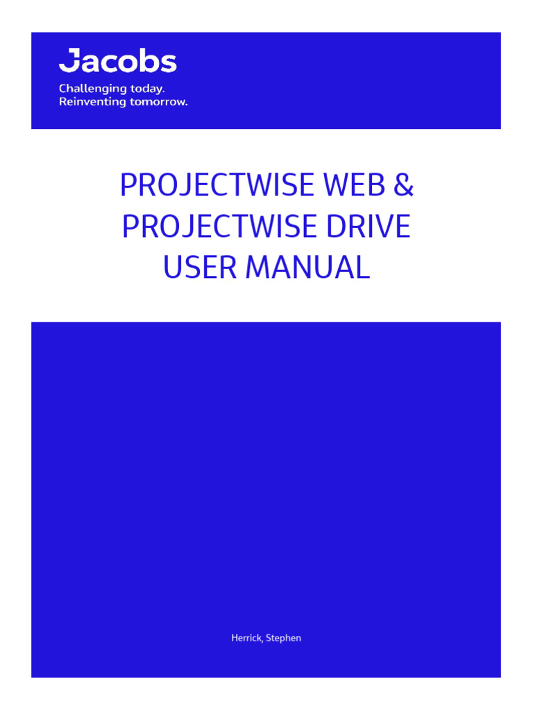 ProjectWise Web and Drive User Manual | PDF | Computer File | Icon ...