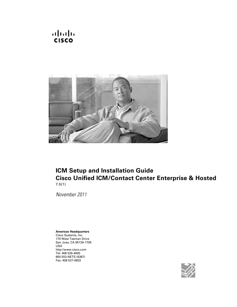 ICM Setup and Installation Guide Cisco Unified ICM/Contact Center ...