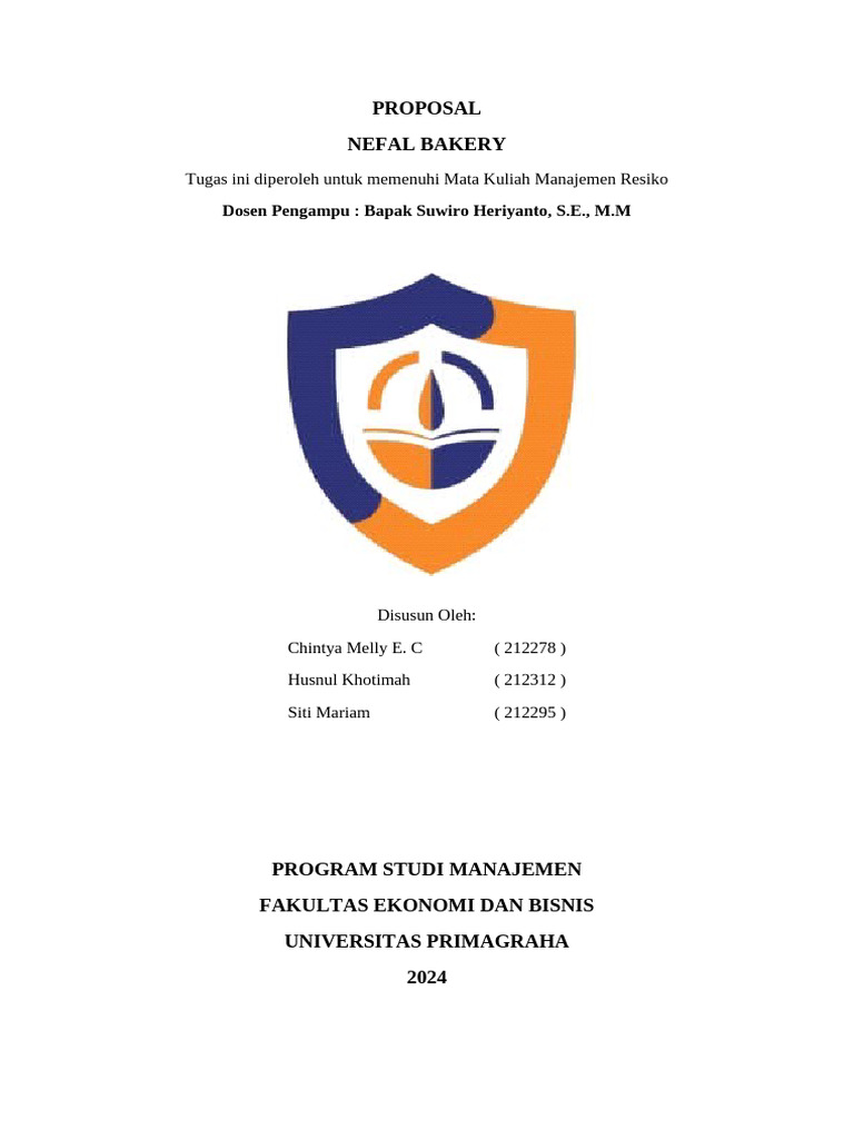 Proposal Usaha Nefal Bakery Pesantren | PDF