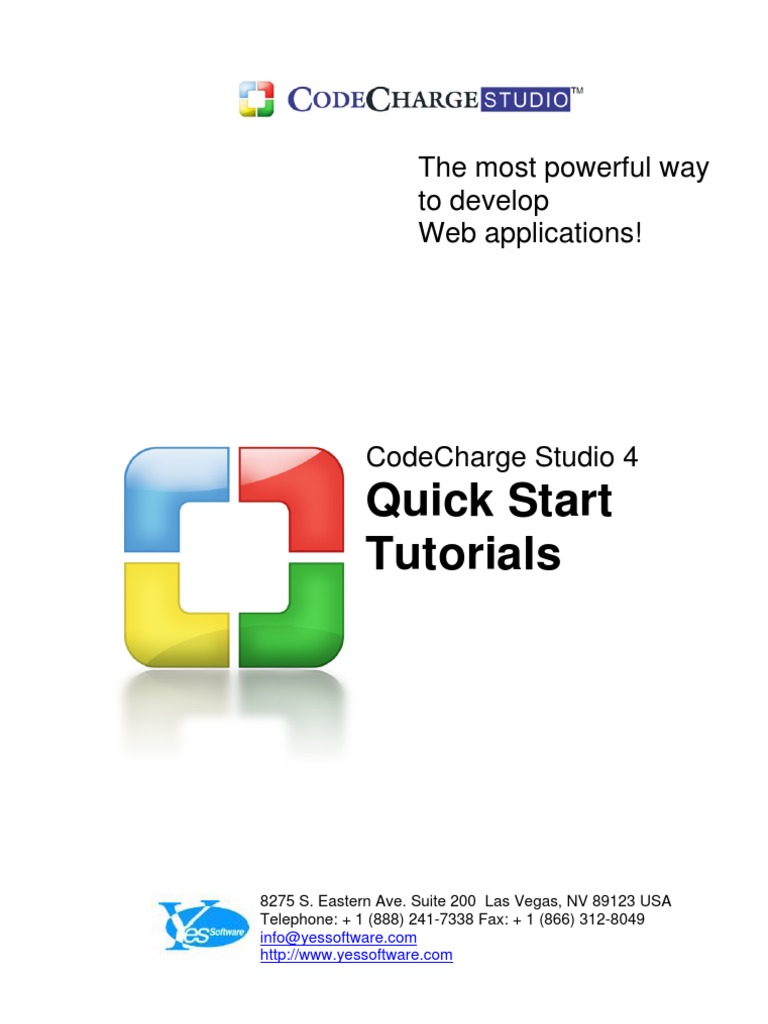 CodeCharge Studio4 Quick Start Tutorials | PDF | Button (Computing) | Databases