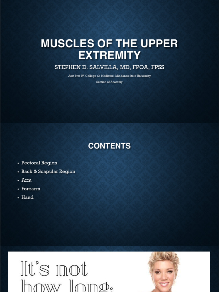 Muscles of The Upper Extremity 1 | PDF | Anatomical Terms Of Motion | Thumb