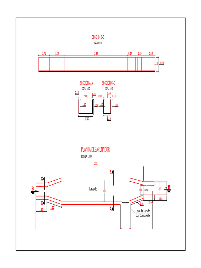 Desarenador Final) - Recover Layout1 | PDF