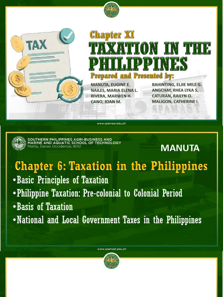 Chapter XI Taxation in The Philippines | PDF | Taxes | New Spain