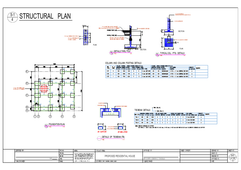 Tungala House Plan Structural-1 | PDF