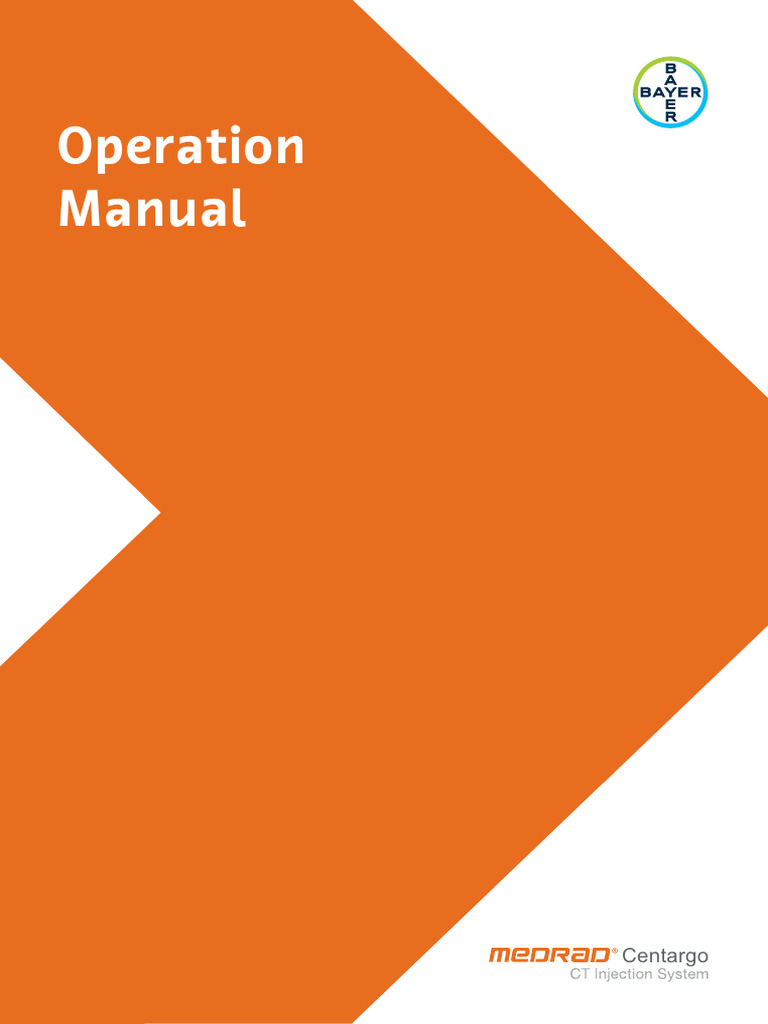 Centargo CT Injector Operation Manual | PDF | International ...