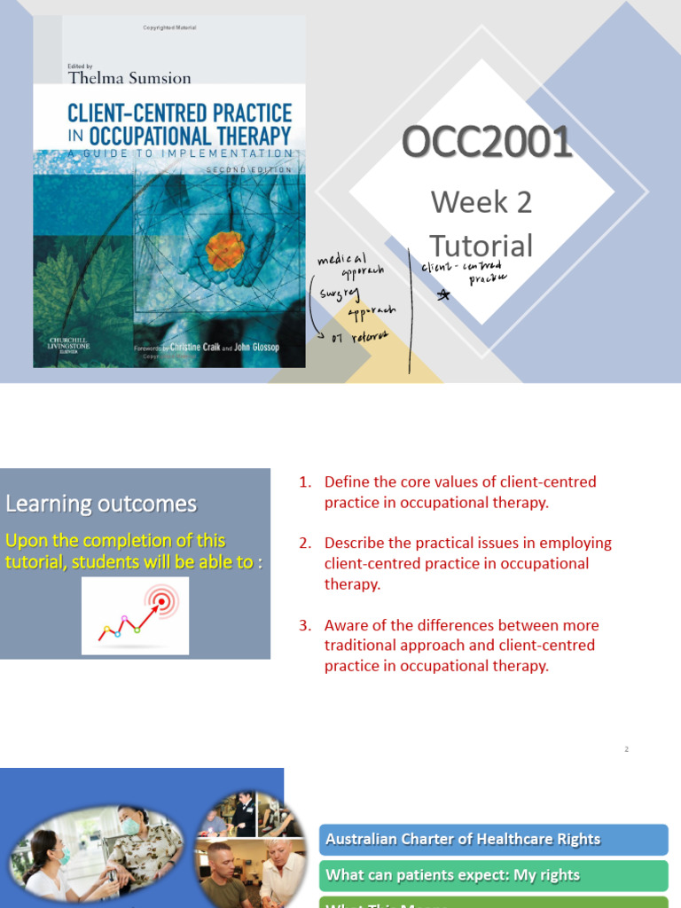 T2 Client-Centred Practice in OT | PDF | Occupational Therapy | Health Care