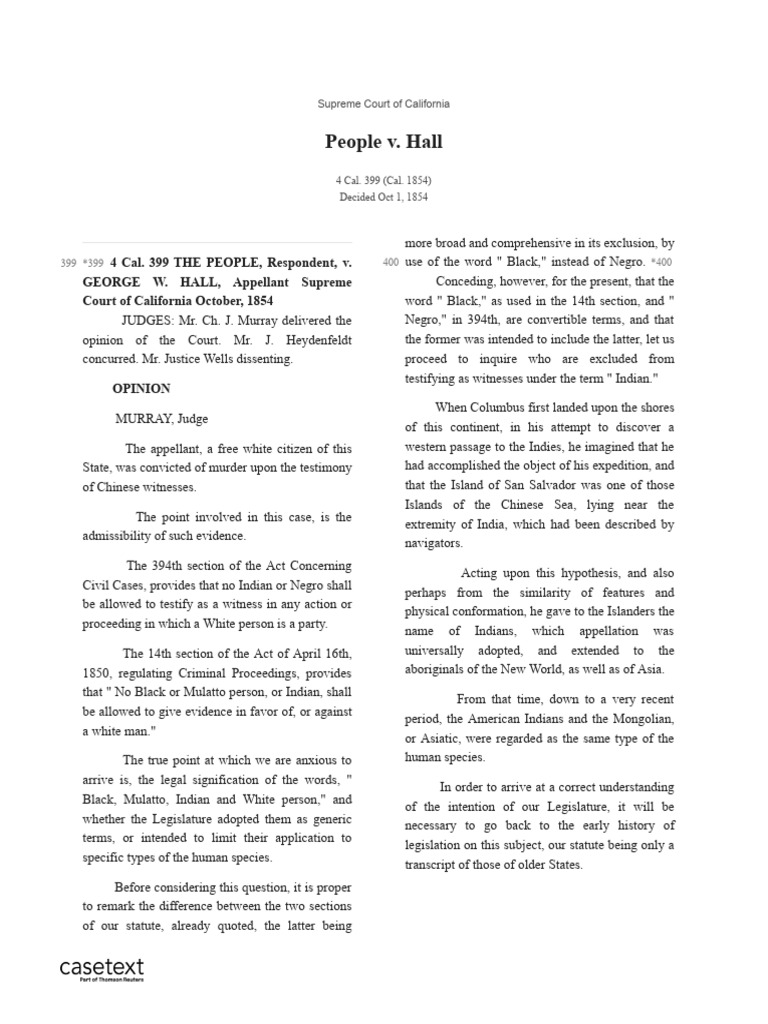 People v. Hall | PDF