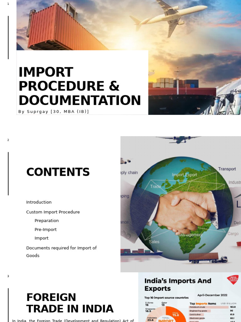 Import Procedure & Documentation 2 | PDF | Customs | Electronic Data Interchange