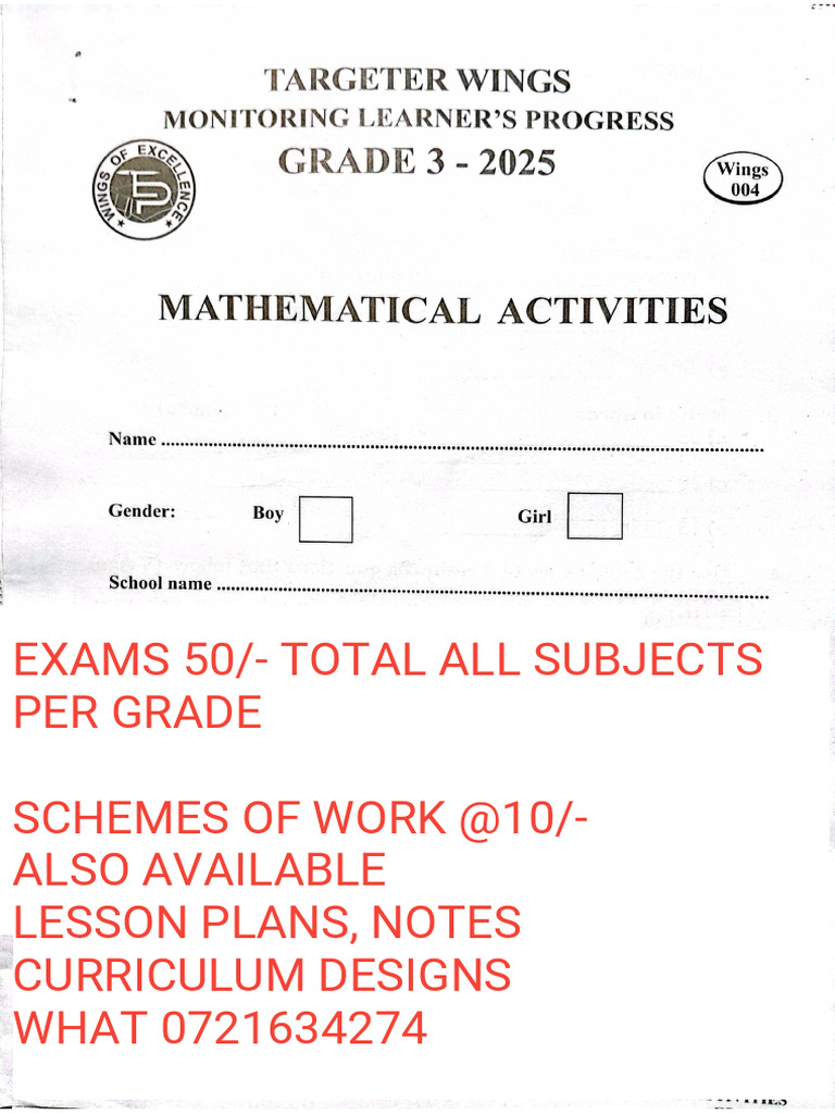 TARGETER WINGS GRADE 3 ALL SUBJECTS 0040123 - Sign | PDF