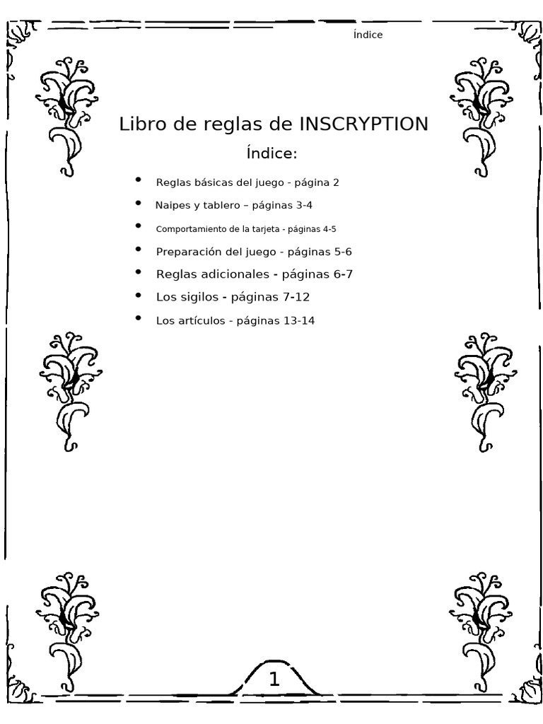 Inscryption Libro de Reglas | PDF