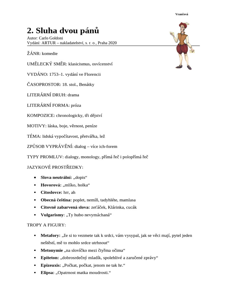 Sluha Dvou Pánů | PDF