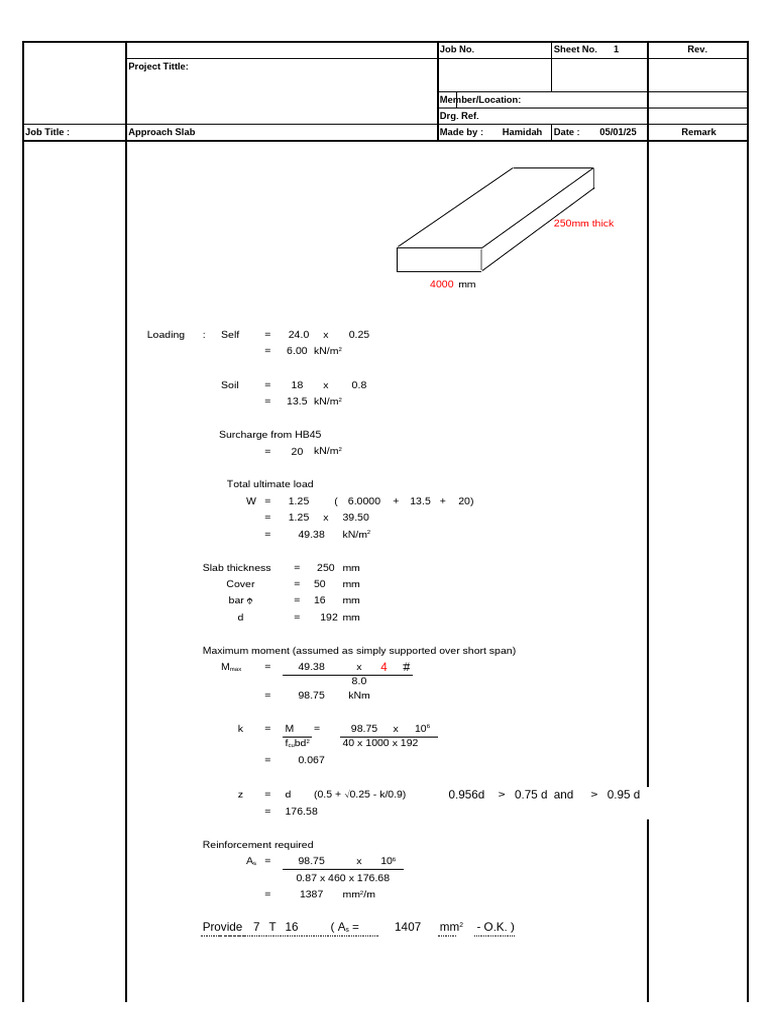 15) Approach Slab - Ir. Hamidah | PDF | Young's Modulus | Physical Sciences
