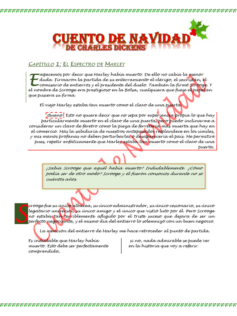 EXAMEN RA4 - 1er.t-2 Oportunidad-Solucionado | PDF | Un villancico | Ebenezer Scrooge