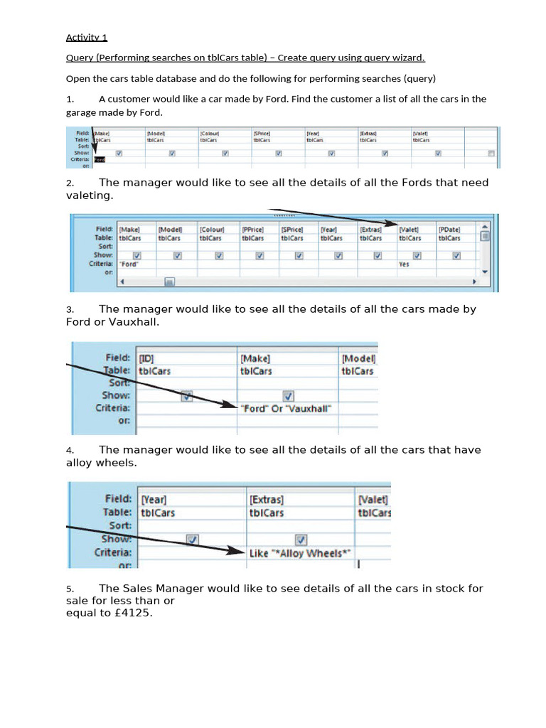 Query Questions | PDF