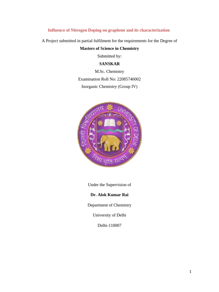 sanskar project | PDF | Graphene | Materials