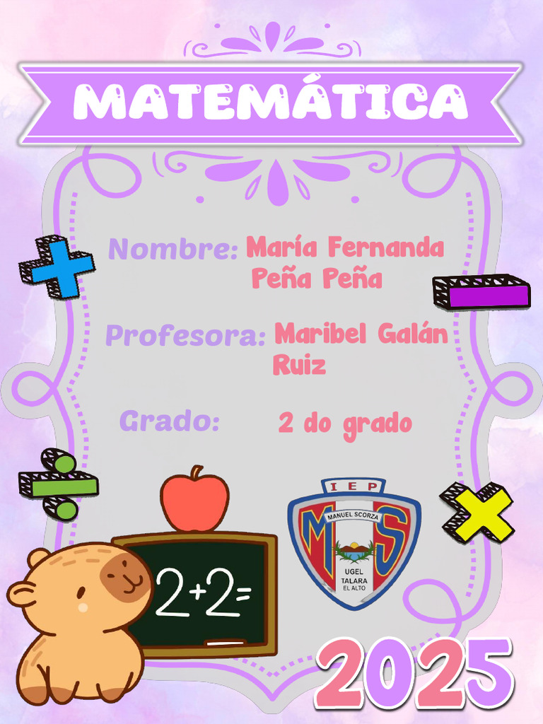 Capibara FOLDER Caratula Lila | PDF