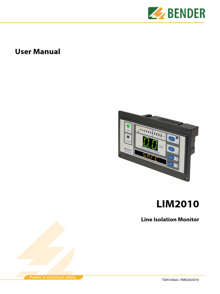 User Manual: Line Isolation Monitor | PDF | Electrical Connector | Fuse ...