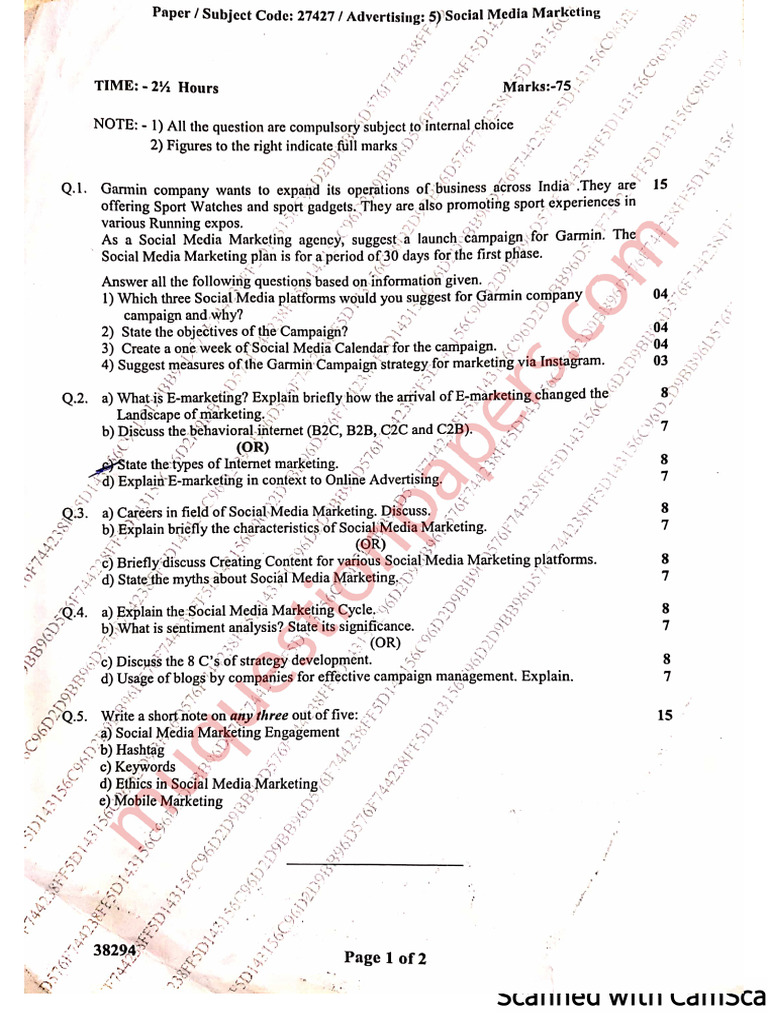 Arts - Ba in Multimedia and Mass Communication Bammc - Semester 5 ...