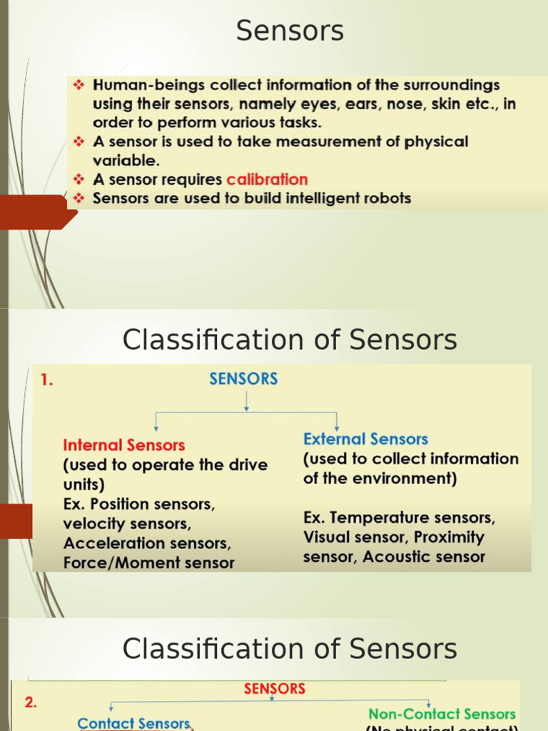 Types and Characteristics of Sensors | PDF