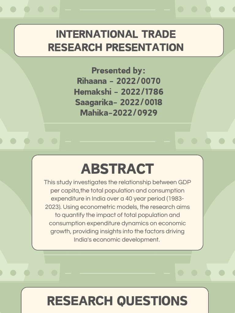 IT Research Presentation | PDF | Economic Growth | Consumption (Economics)