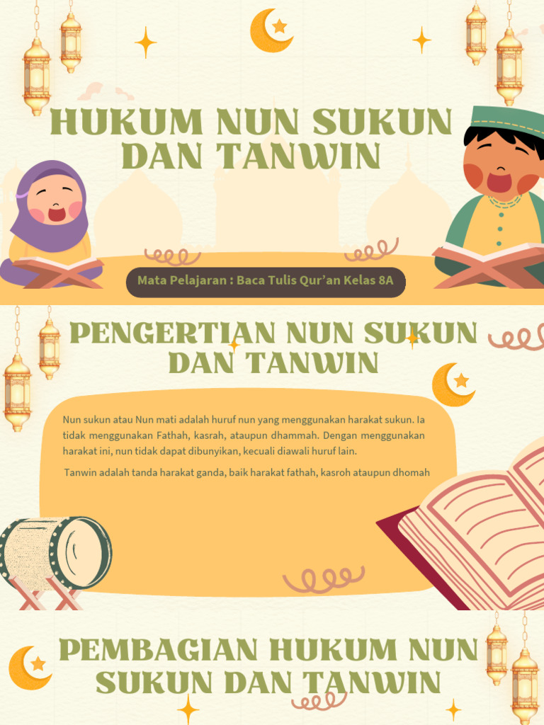 Hukum Nun Sukun Dan Tanwin | PDF