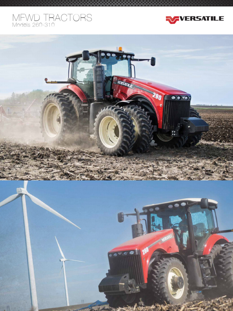 Versatile MFWD 260 310 Tractor | PDF | Tractor | Vehicle Technology